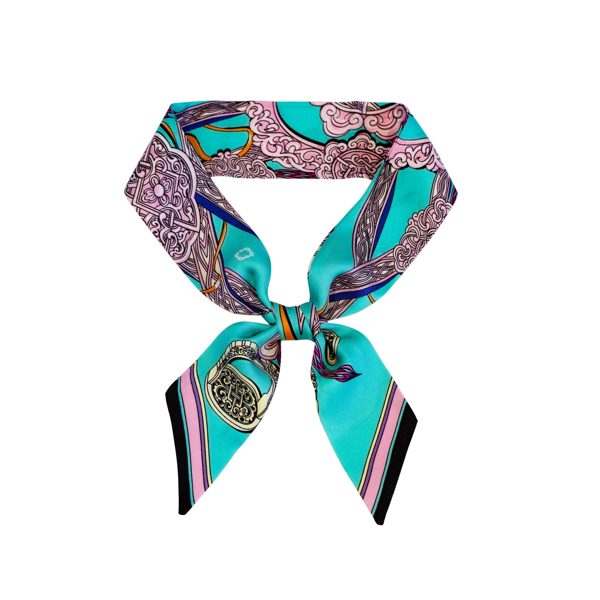 TUVURGUU collection - TUVURGUU Twilly, Turquoise | BAIGAL