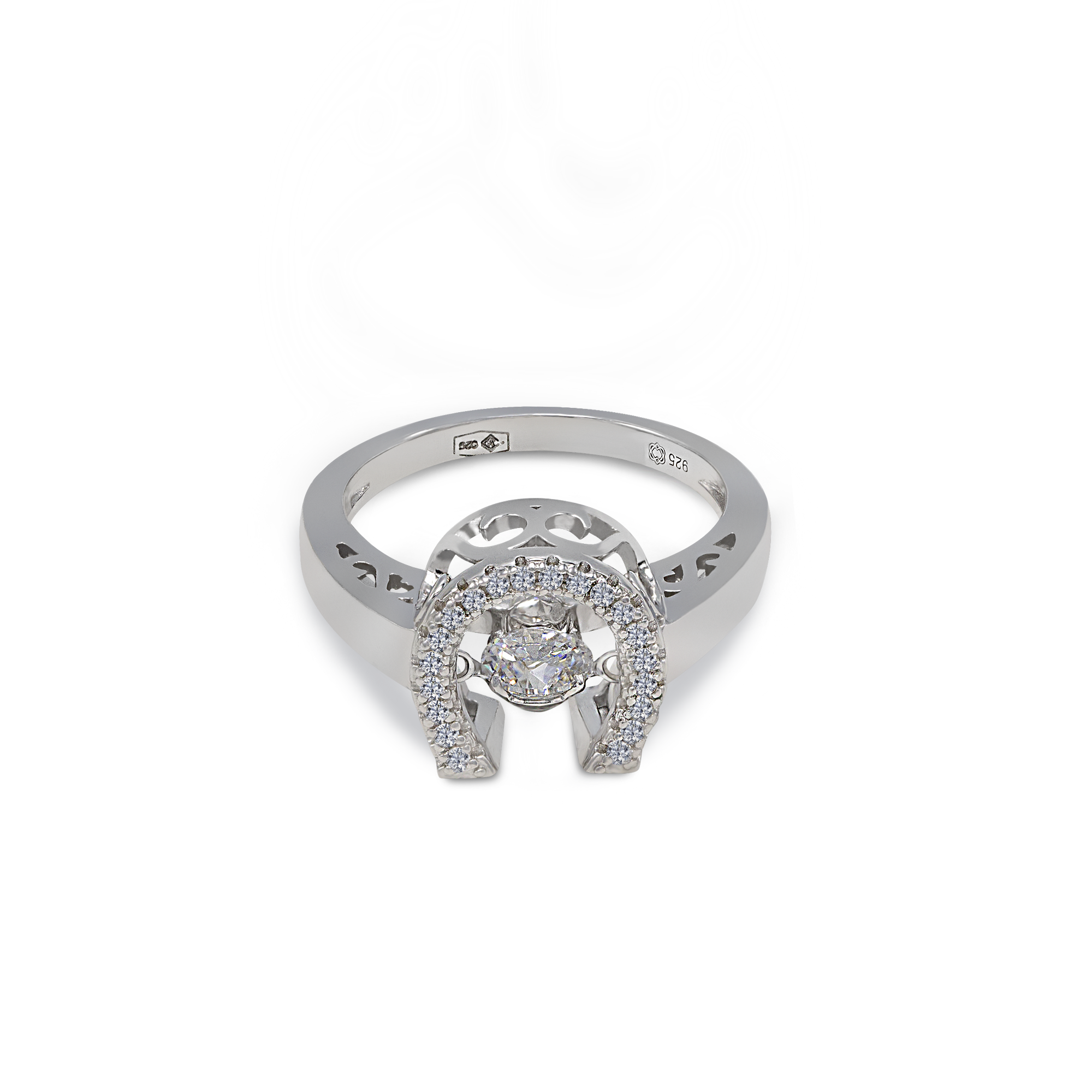 TUVURGUU collection - HORSESHOE Dancing Stone Ring | BAIGAL