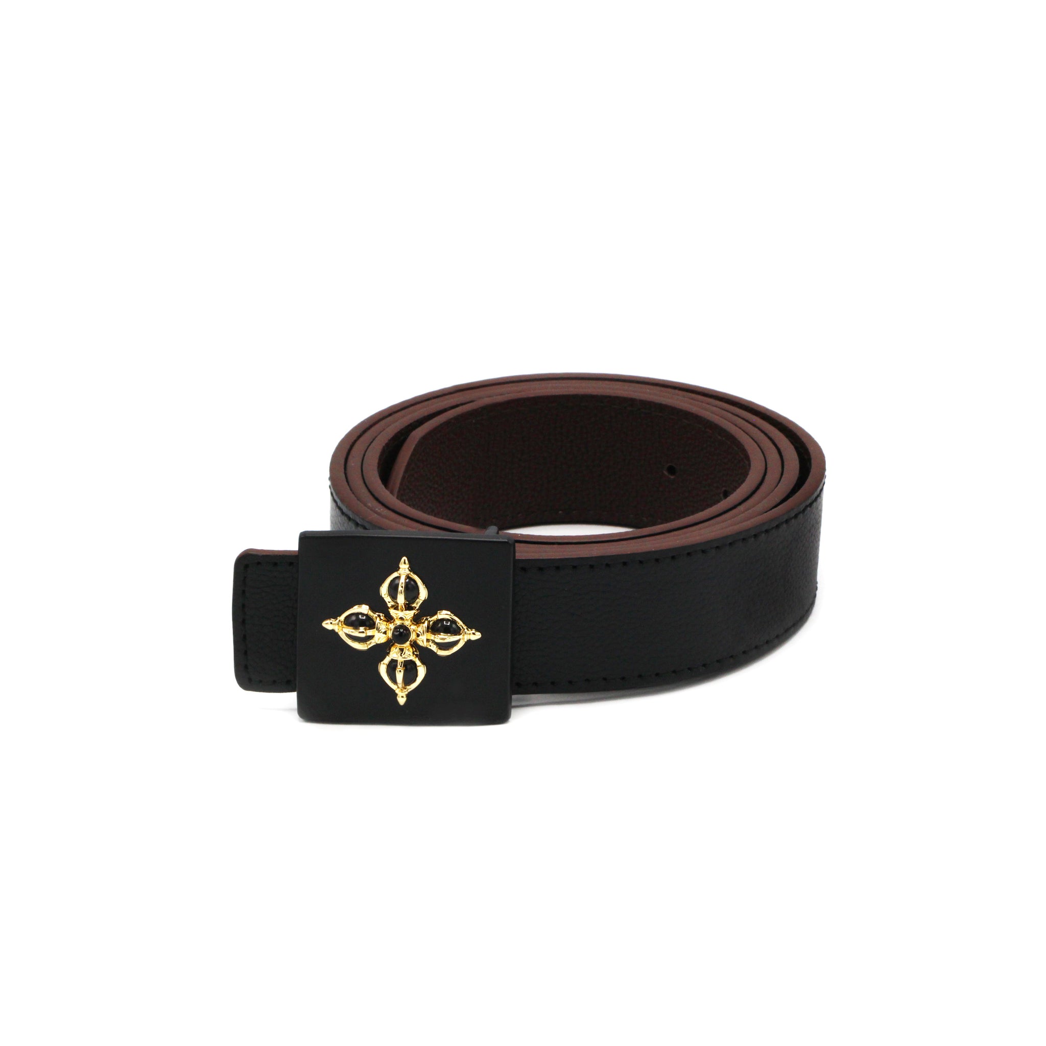PATTERN collection - OCHIR Men's Reversible Belt, Black & Brown | BAIGAL