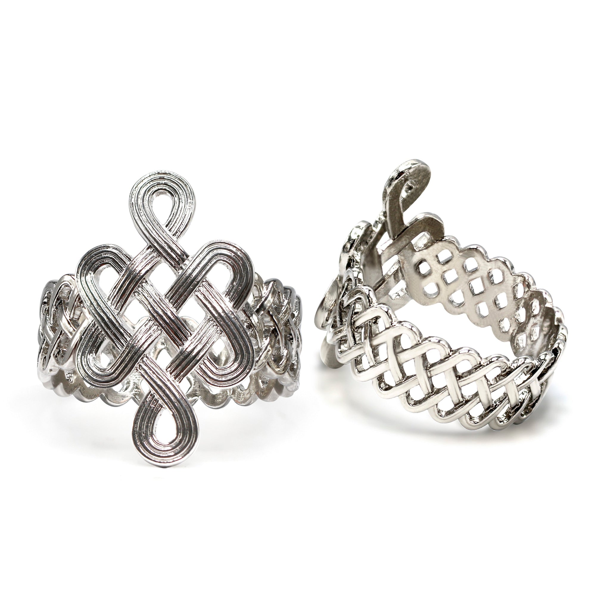 ULZII collection - ULZII Napkin Rings, Silver | BAIGAL